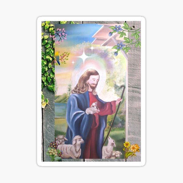 "Jesus light, hope and faith" Sticker by alma-artepop | Redbubble