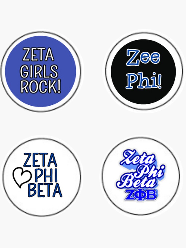 "Larger Zeta Phi Beta Stickers" Sticker for Sale by TracyDDigitals ...