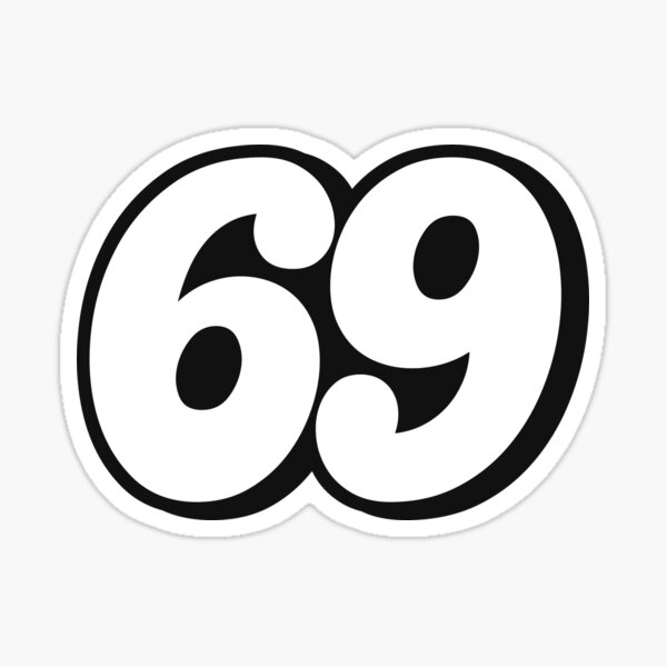 "69 Retro Vintage Biker" Sticker by Spoof-Tastic | Redbubble