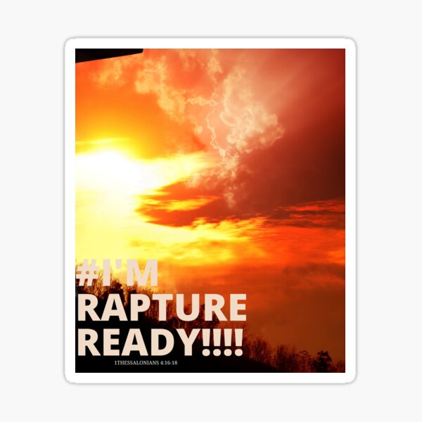 "Rapture Ready Modern Religious Christian" Sticker by Charity2050 ...