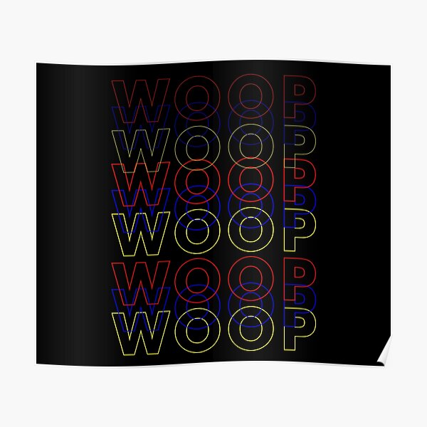 "Woop Merch in Neon Aesthetic" Poster for Sale by Cherryblossom93 ...