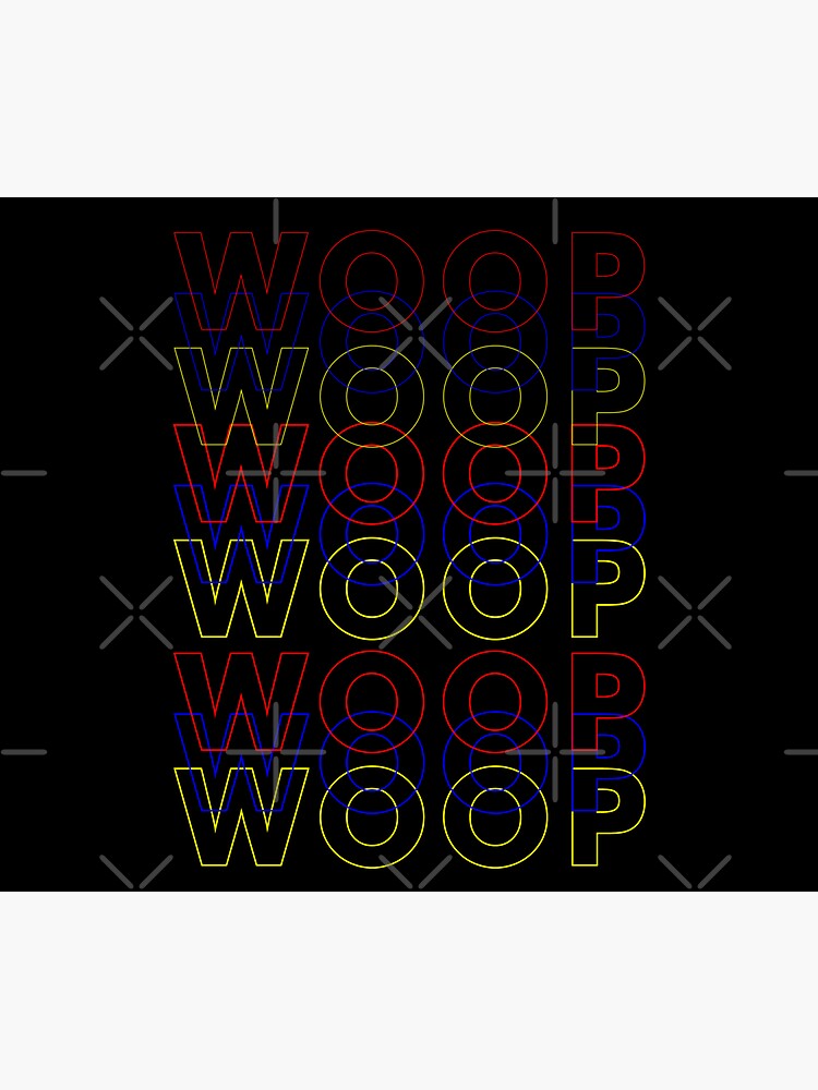 "Woop Merch in Neon Aesthetic" Sticker by Cherryblossom93 | Redbubble