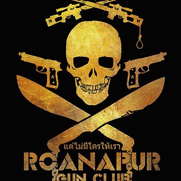 "Black Lagoon ROANAPUR GUN CLUB red " Photographic Print for Sale by ...