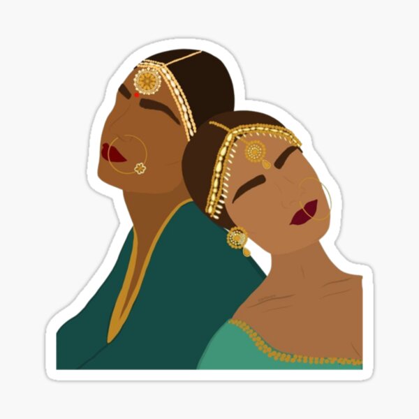 "desi lady - indian girl " Sticker by PunjabiTee | Redbubble