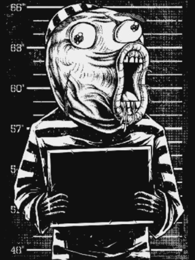 "Funny Caricature ,Cartoon Style Jail Mugshot Alien Looking Novelty ...