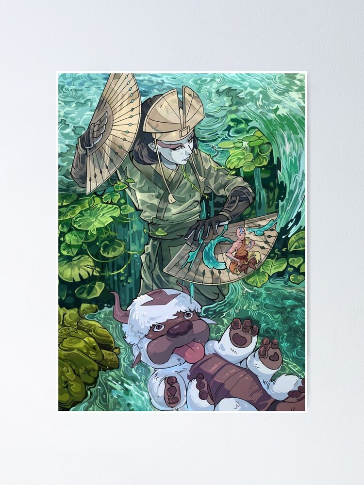 "Avatar The Last Airbender : Kyoshi, Aang & Appa" Poster by FrankOrtiz ...