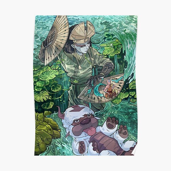 "Avatar The Last Airbender : Kyoshi, Aang & Appa" Poster by FrankOrtiz ...