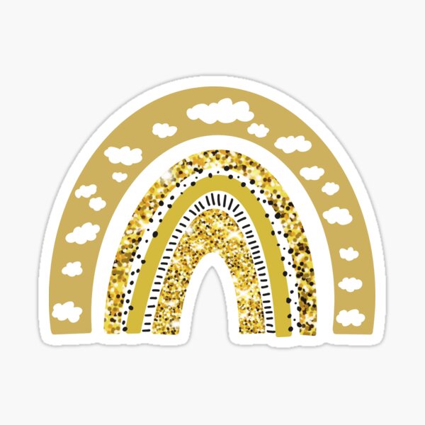 "Sparkling and shinning rainbow digital art" Sticker by Mahnoorgalaxy ...