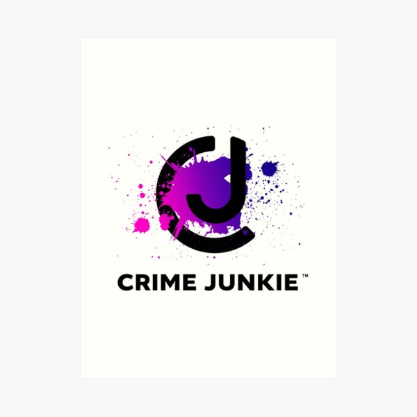 "Crime Junkie Merch Crime Junkies Logo" Art Print for Sale by SulaRiam ...