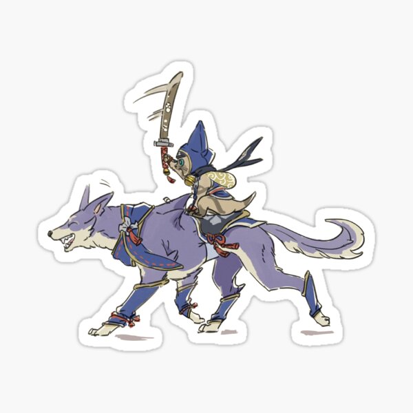 "MHRise Palico and Palamute (no background)" Sticker for Sale by ...
