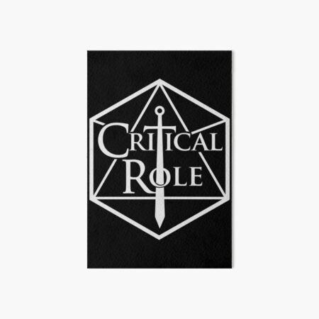 "Critical Role Merch Critical Role Logo" Art Board Print by SulaRiam ...