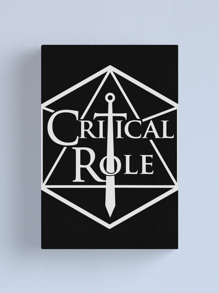 "Critical Role Merch Critical Role Logo" Canvas Print by SulaRiam ...