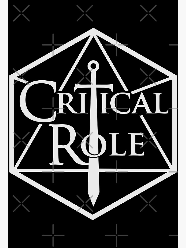 "Critical Role Merch Critical Role Logo" Canvas Print by SulaRiam ...