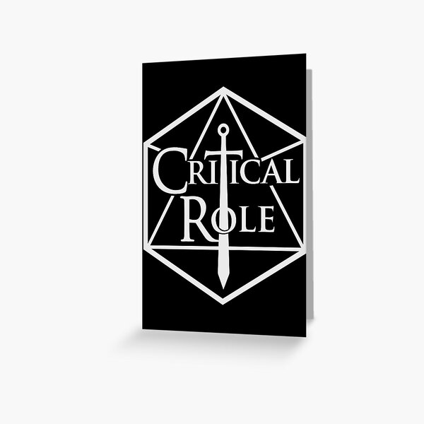 "Critical Role Merch Critical Role Logo" Greeting Card by SulaRiam ...