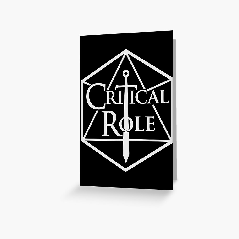 "Critical Role Merch Critical Role Logo" Greeting Card by SulaRiam ...