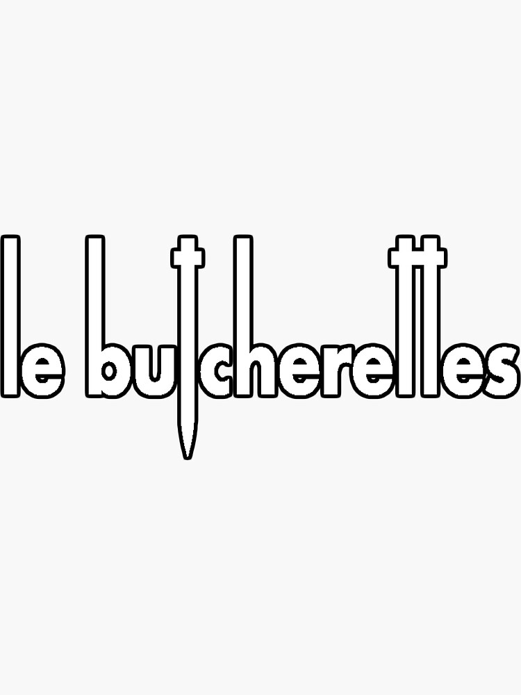 "THE LE BUTCHERETTES Mexican garage punk band" Sticker by hdrainsiw ...