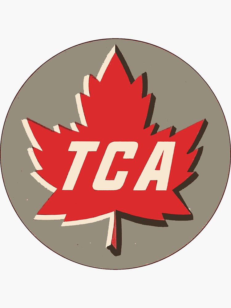 "Trans Canada Airlines (TCA) logo" Sticker by peteroldfield | Redbubble