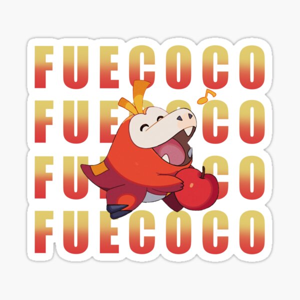 "Fuecoco Fuecoco Fuecoco Fuecoco" Sticker for Sale by MAGICtissue ...