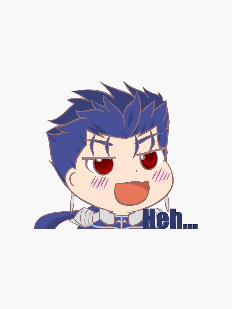 "Smug Lancer/ Cu Chulainn" Sticker for Sale by Nezda | Redbubble