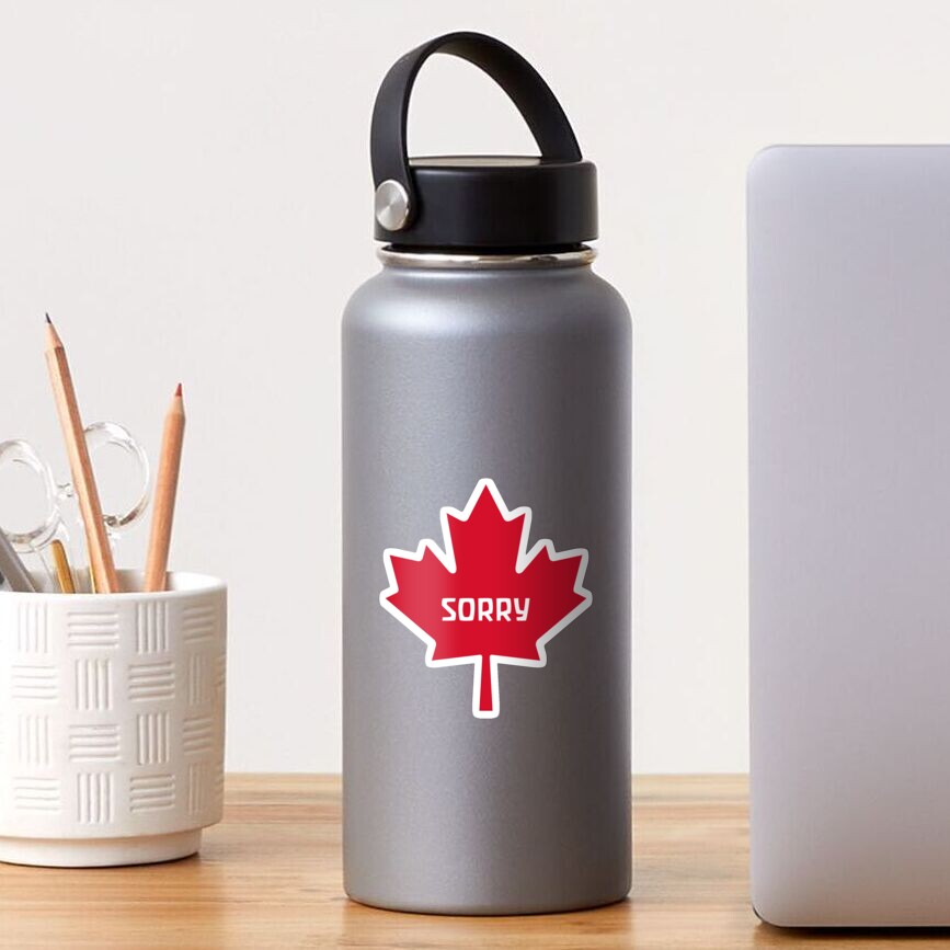"Sorry Canada" Sticker for Sale by mpaev | Redbubble
