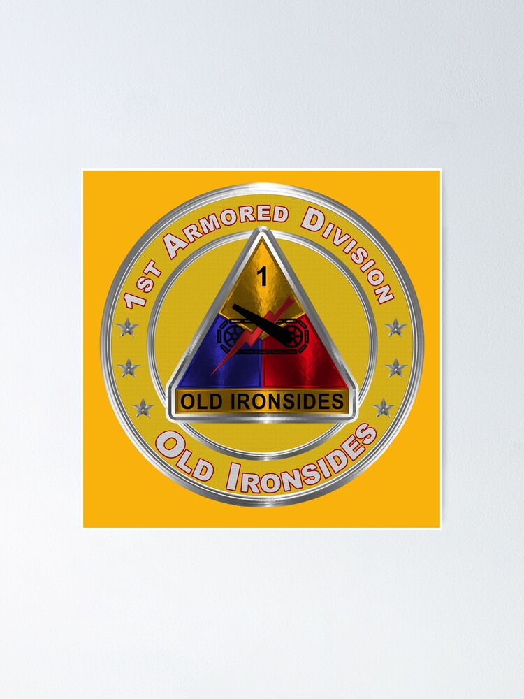 "1st Armored Division " Poster for Sale by SoldierAlways | Redbubble