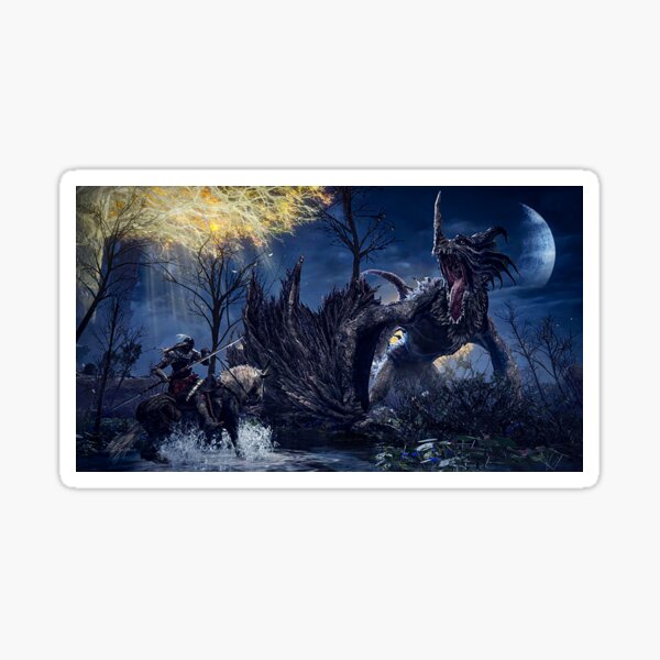 "Night Hunter Elden Ring" Sticker by murahanbang | Redbubble