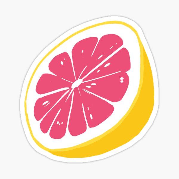 "Grapefruit" Sticker by OutofToon | Redbubble