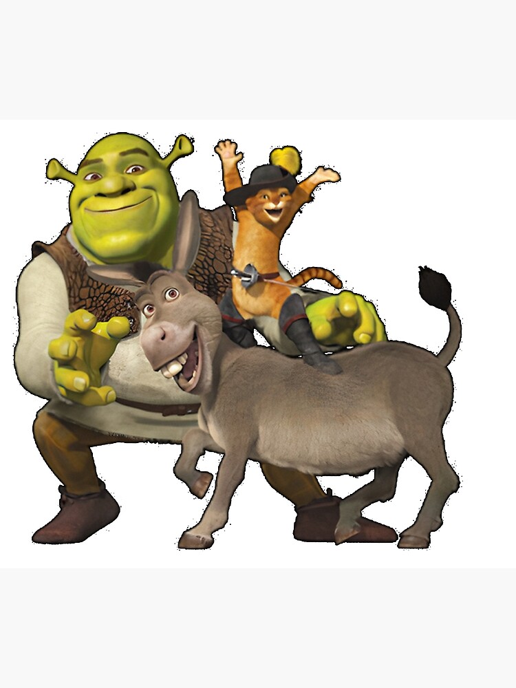 "Shrek cat donkey" Poster for Sale by TrendyThings37 | Redbubble