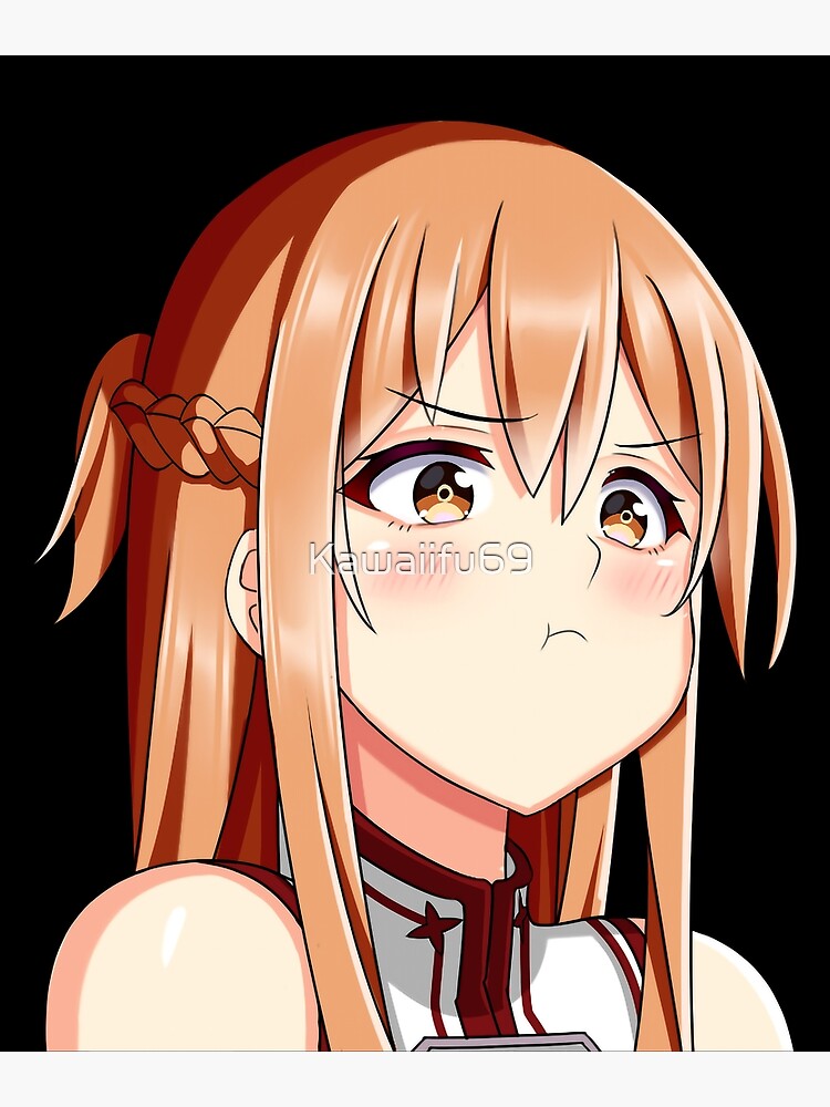 "Asuna Yuuki Pouting Sword Art Online" Poster for Sale by Kawaiifu69 ...