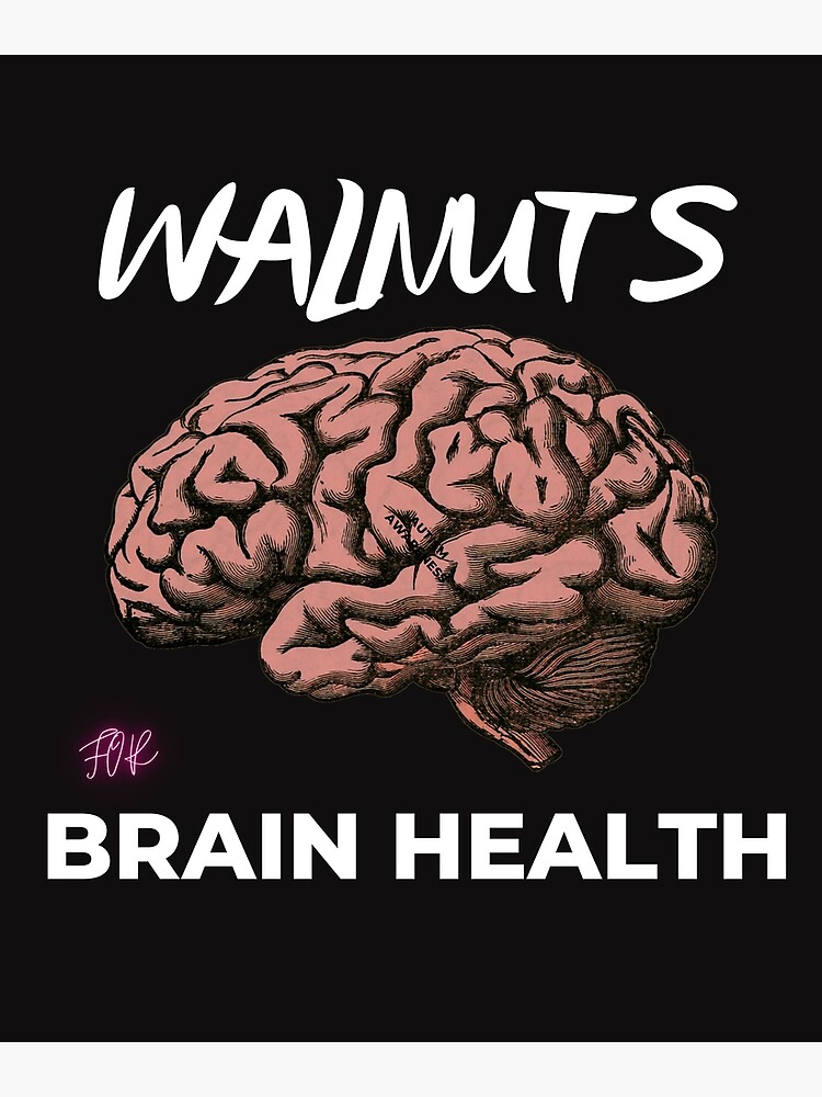 "Walnut For Brain - Pun" Poster for Sale by SBWorld | Redbubble