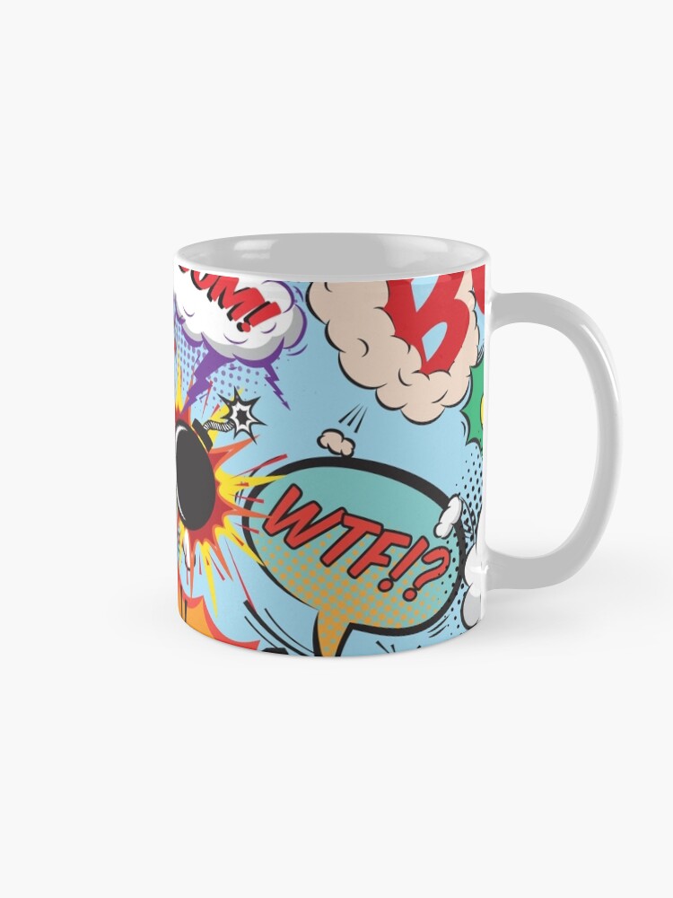 "Comic Strip Superhero Design" Coffee Mug by Jandsgraphics | Redbubble