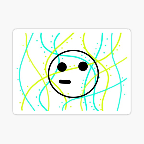 "meh" Sticker by phayithsshop | Redbubble