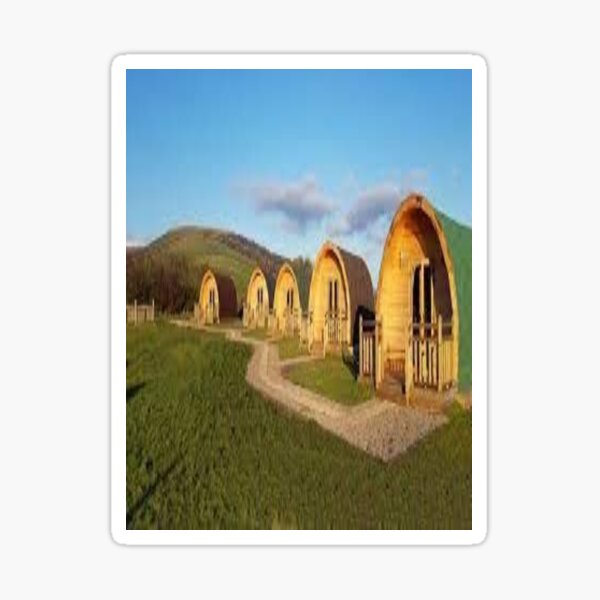 "Ettrick Bay Glamping Pods Isle of Bute Scotland" Sticker by shmeeko123 ...