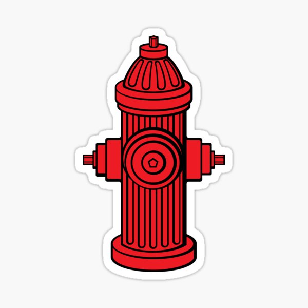 "Fire Hydrant" Sticker for Sale by TribaliumArt | Redbubble