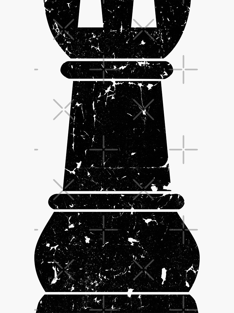 "Rook | Black Chess Set Pieces | Halloween Costume" Sticker by ...