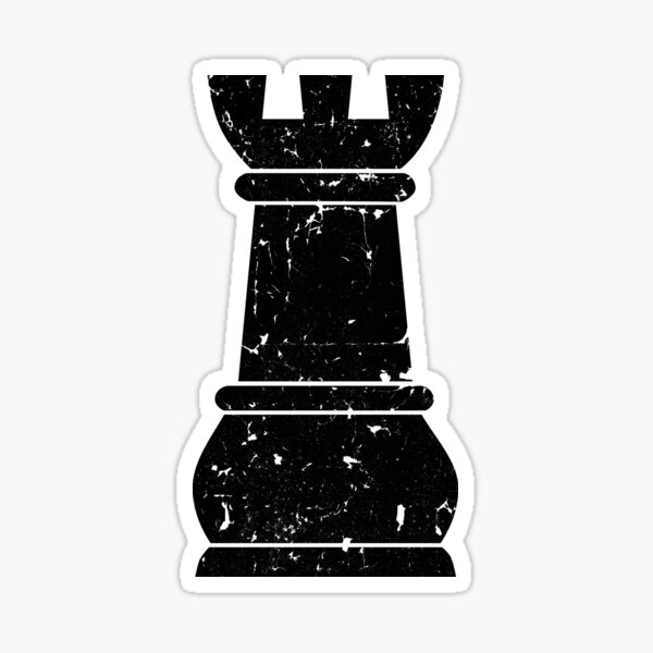 "Rook | Black Chess Set Pieces | Halloween Costume" Sticker by ...