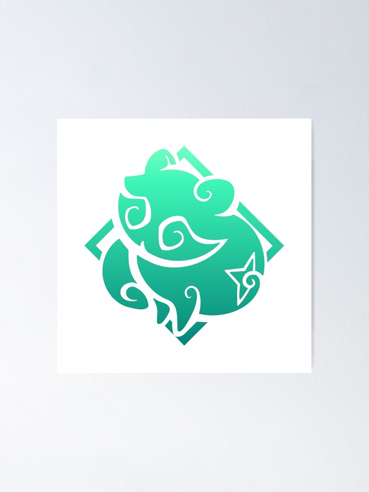 "Genshin Impact Sayu Emblem" Poster by GachaSlave | Redbubble