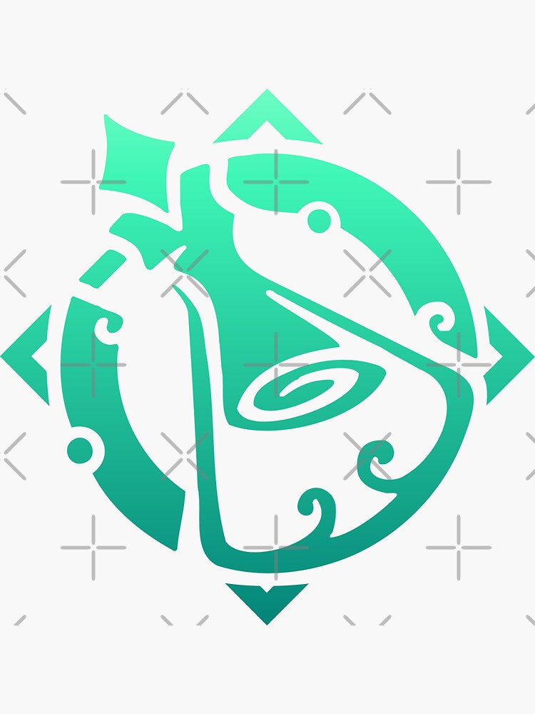 "Genshin Impact Sucrose Emblem" Sticker by GachaSlave | Redbubble