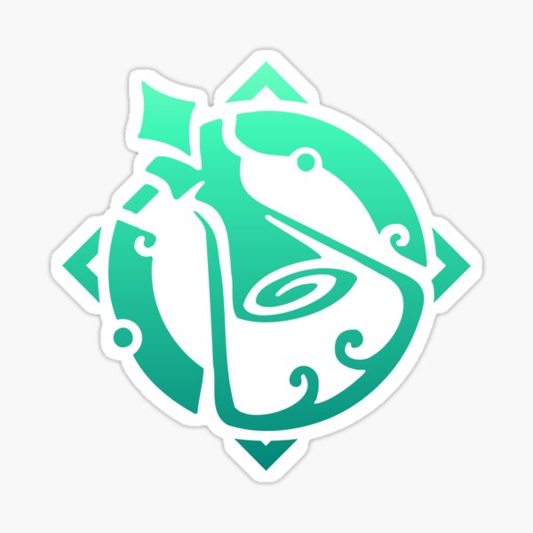 "Genshin Impact Sucrose Emblem" Sticker by GachaSlave | Redbubble