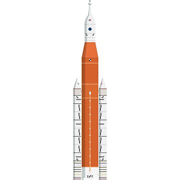 "NASA's SLS Space Launch System Moon Rocket - Artemis" Art Board Print ...