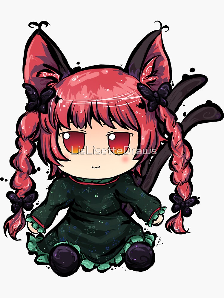 "Rin Kaenbyou fumo touhou 17.5 style" Sticker for Sale by ...