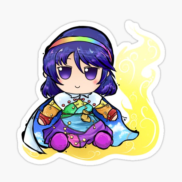 "Chimata Tenkyuu fumo " Sticker by LisLisetteDraws | Redbubble