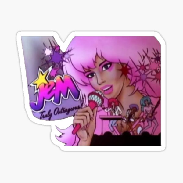 "Jem and the Holograms" Sticker for Sale by Rachels--Retros | Redbubble