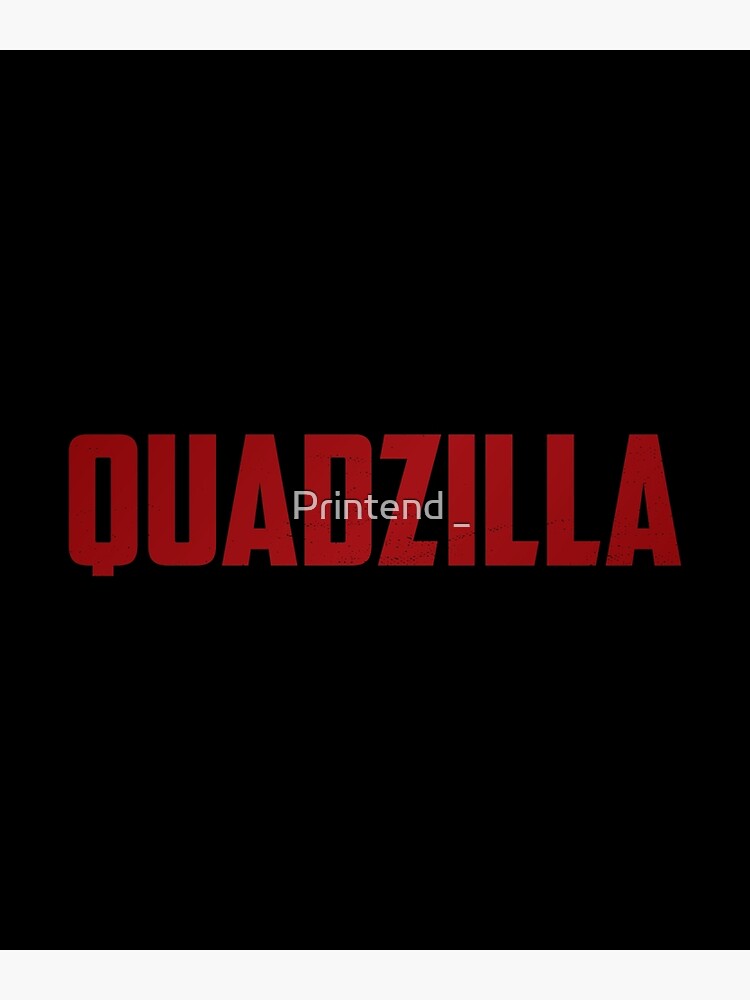 "Quadzilla | Gym Workout" Poster for Sale by Dilic | Redbubble