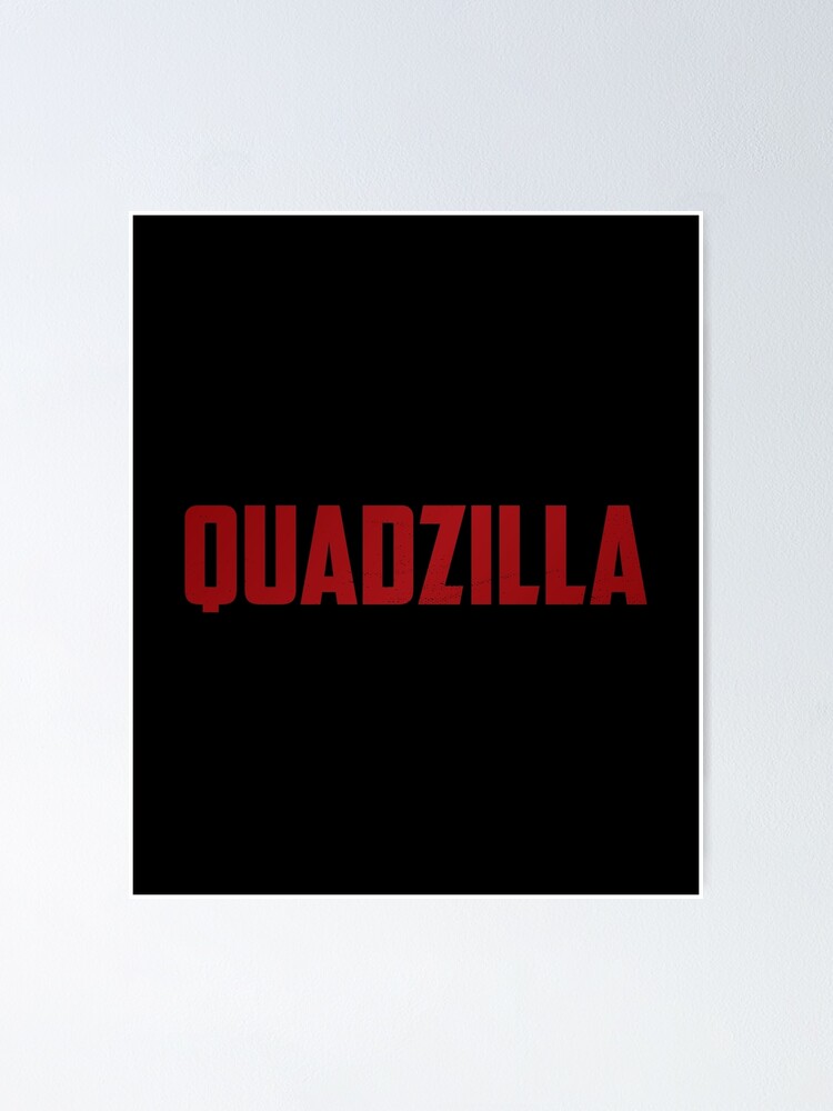 "Quadzilla | Gym Workout" Poster for Sale by Dilic | Redbubble