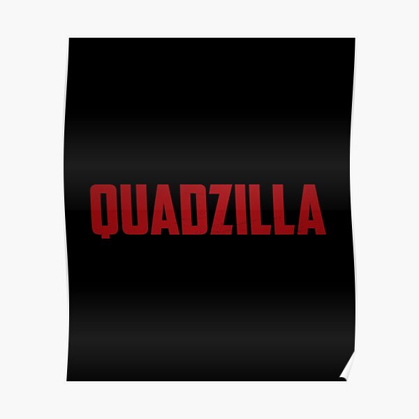 "Quadzilla | Gym Workout" Poster for Sale by Dilic | Redbubble