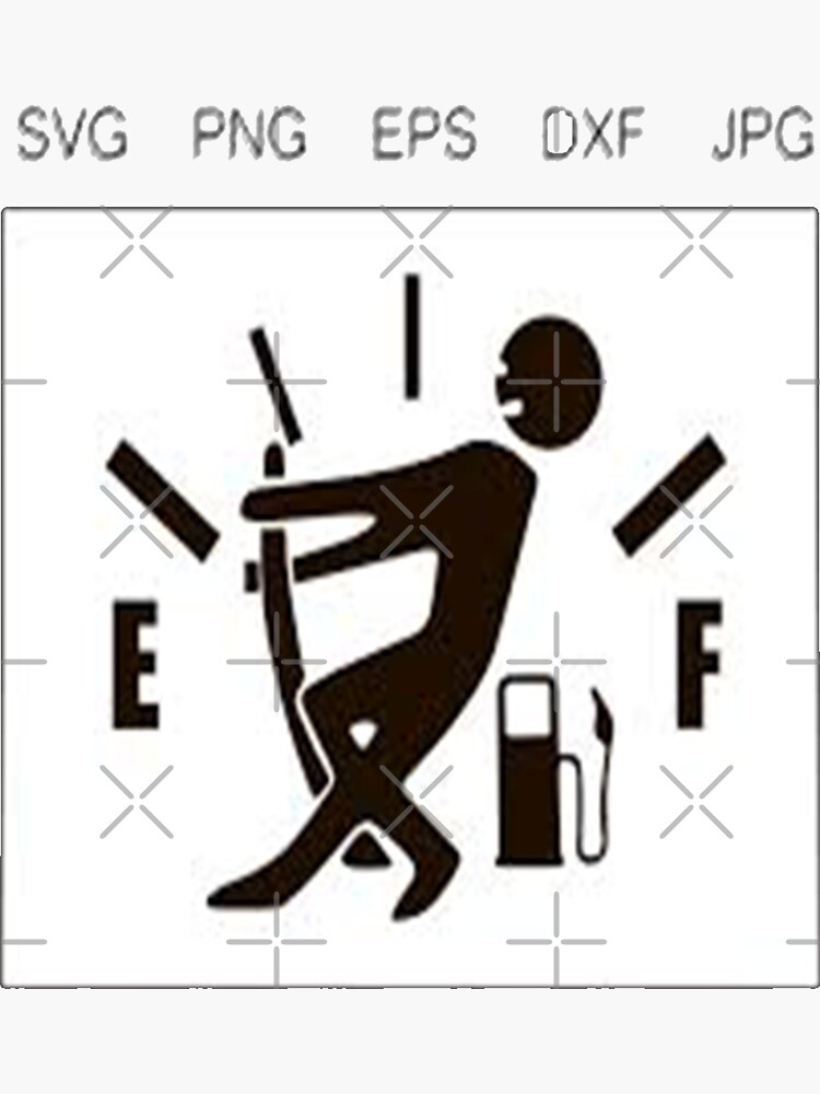 "funny fuel sign" Sticker by KaramShop07 | Redbubble