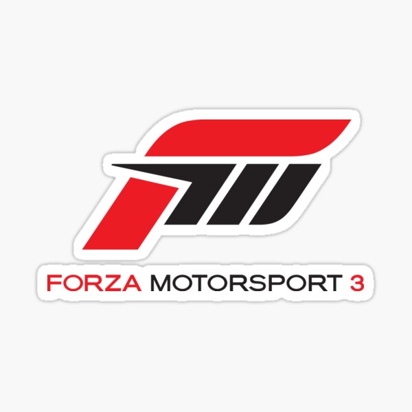 "Forza Motorsport 3 logo " Sticker by cse313 | Redbubble