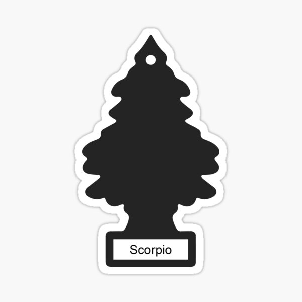"Scorpio Tree Car Freshener" Sticker by aliciamo | Redbubble