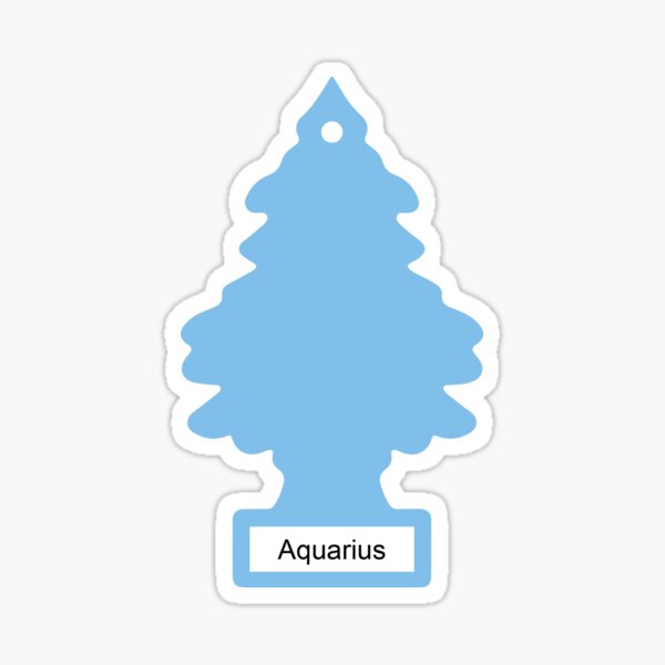 "Aquarius Tree Car Freshener" Sticker by aliciamo | Redbubble